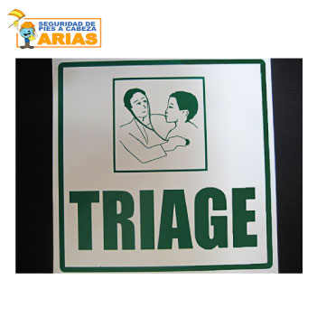 Señalamiento zona de triage 30×30 – Arias Seguridad